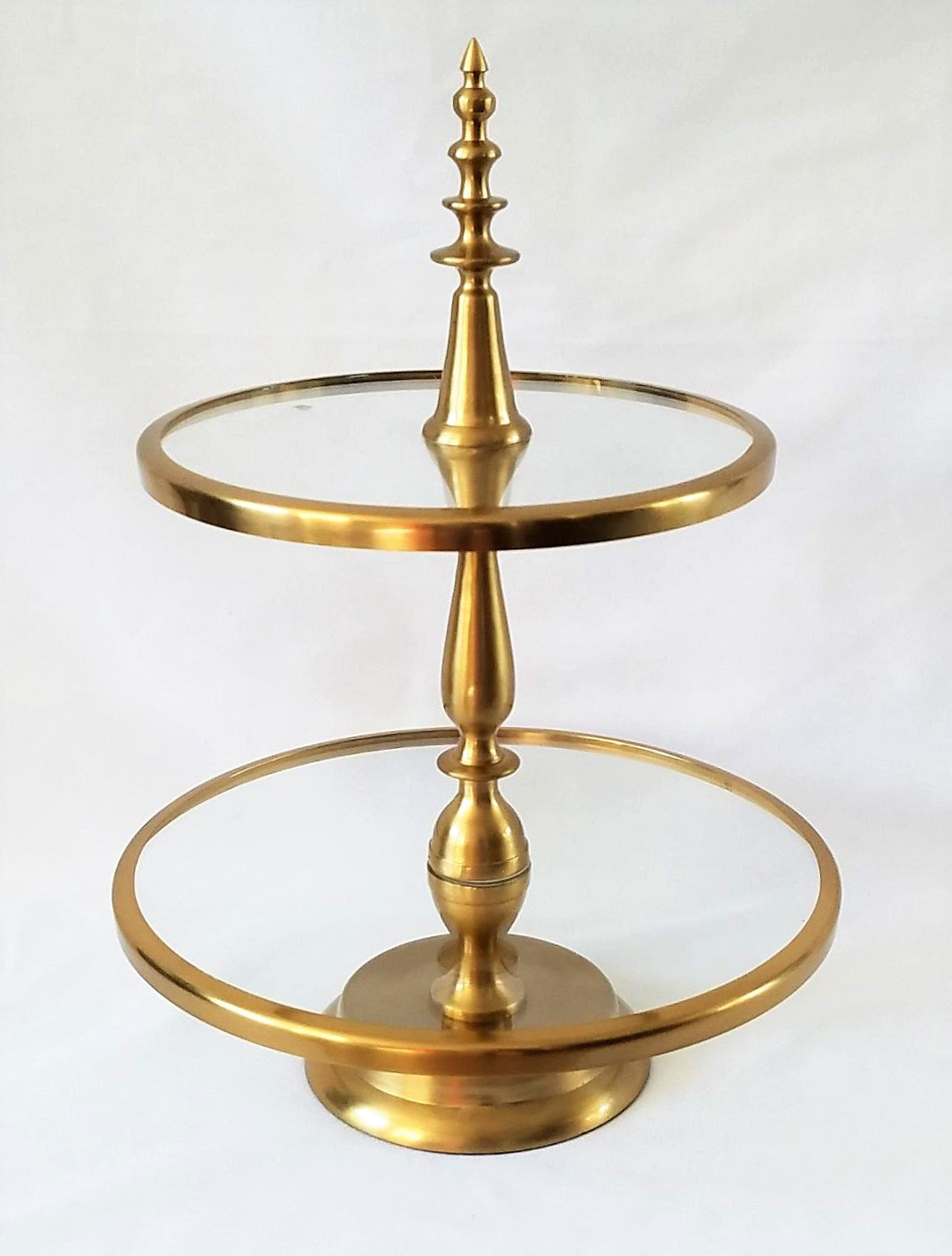 Rosdorf Park Genualdi Glass Tiered Stand | Wayfair