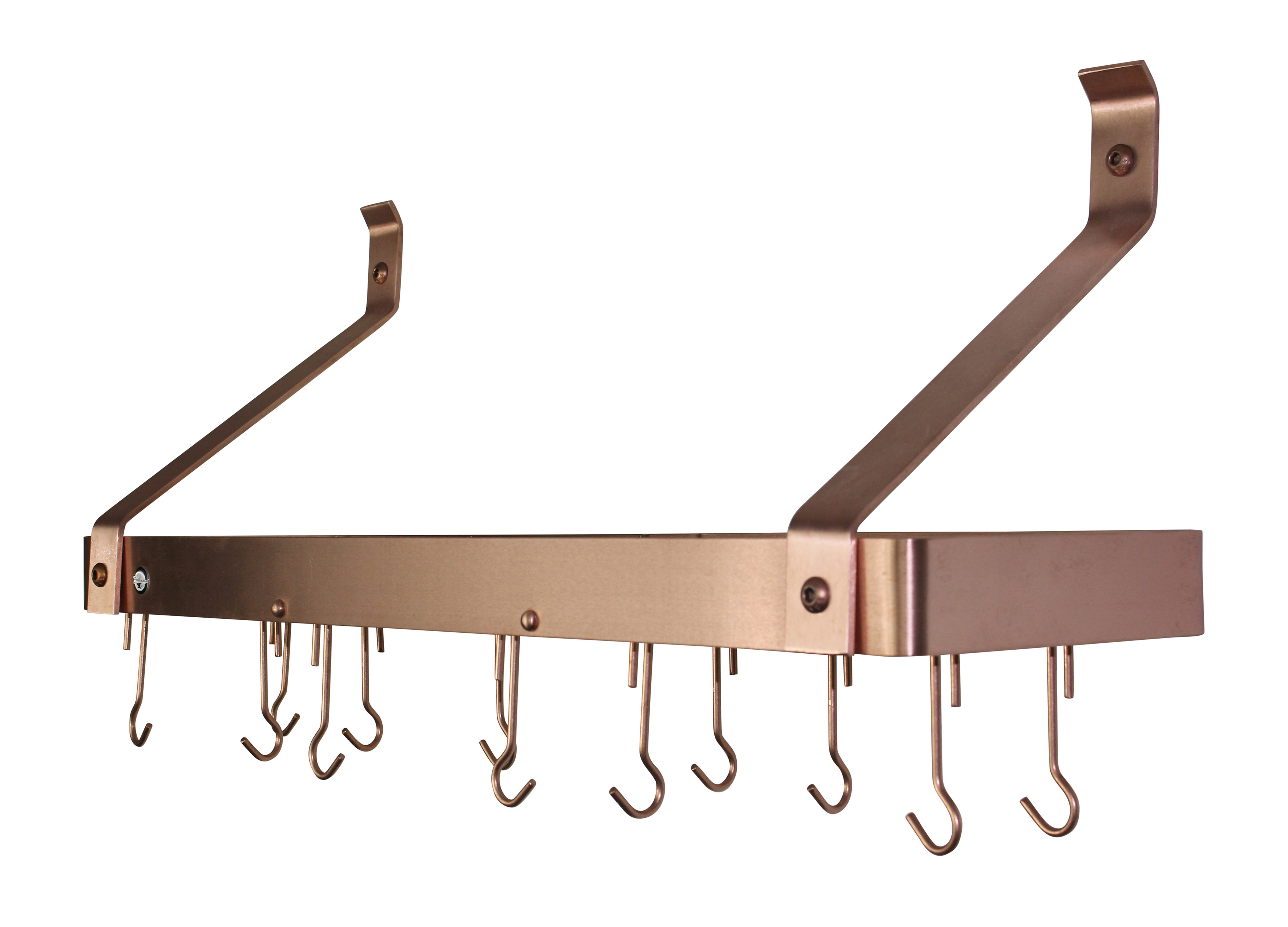 Enclume Handcrafted Gourmet Deep Stainless Steel Wall Mounted Pot Rack ...