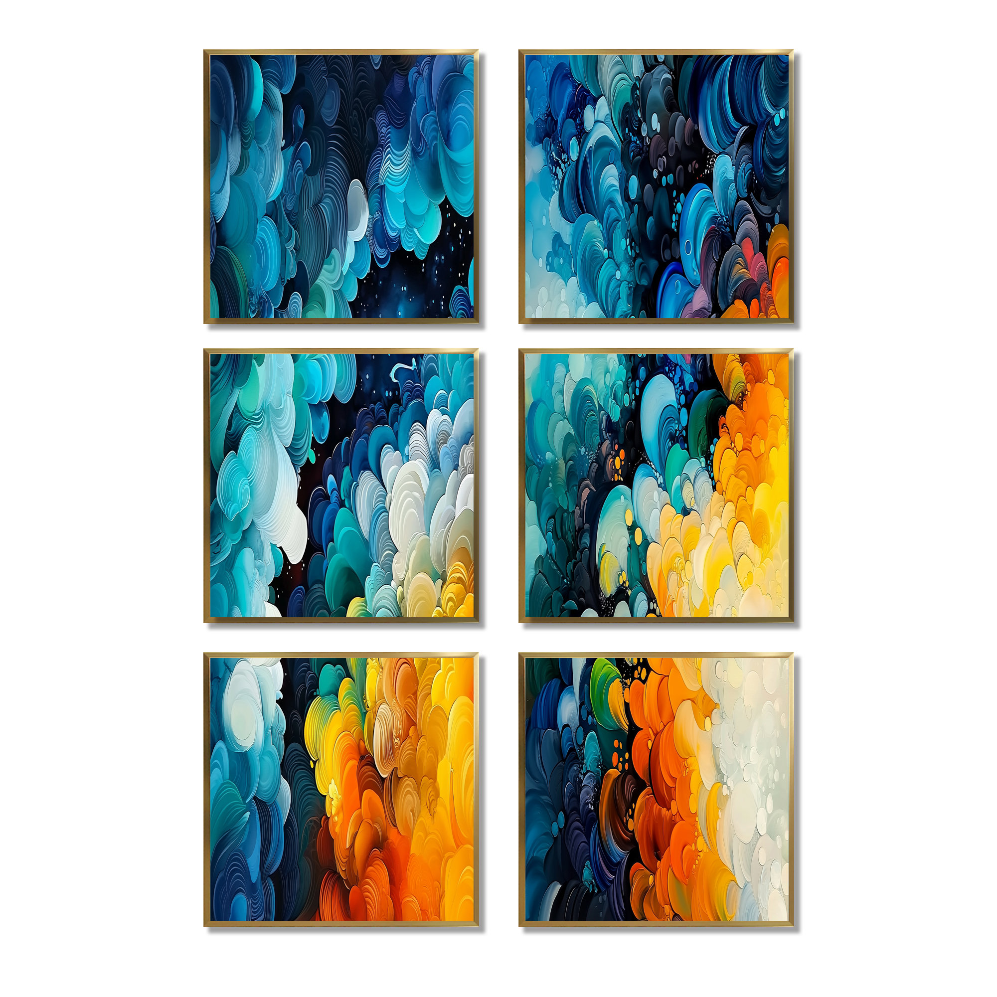 Latitude Run® Colorful Lyrical Abstraction Dream Fragments - Abstract ...