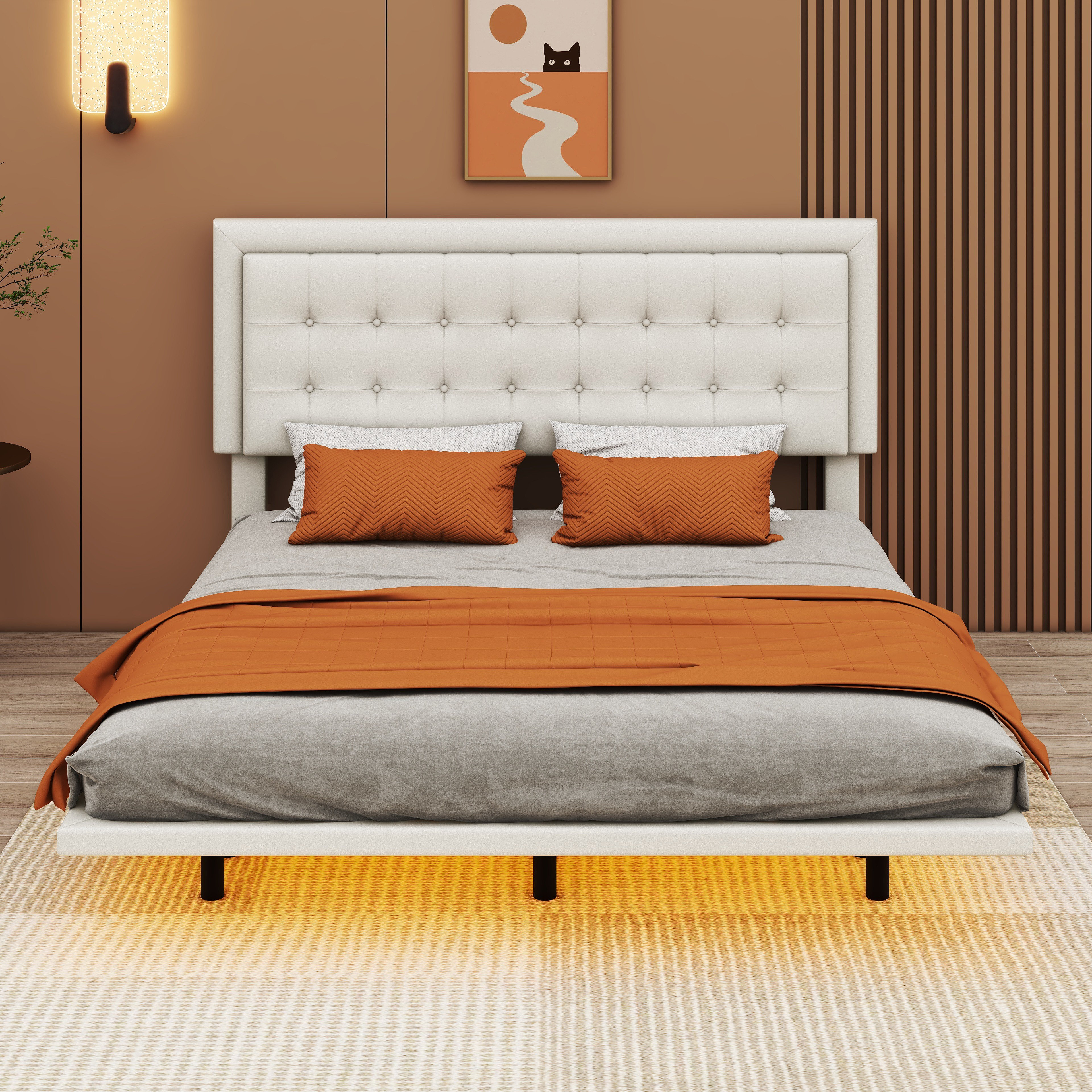Red Barrel Studio® Bonifay Queen Size Floating Bed - Wayfair Canada
