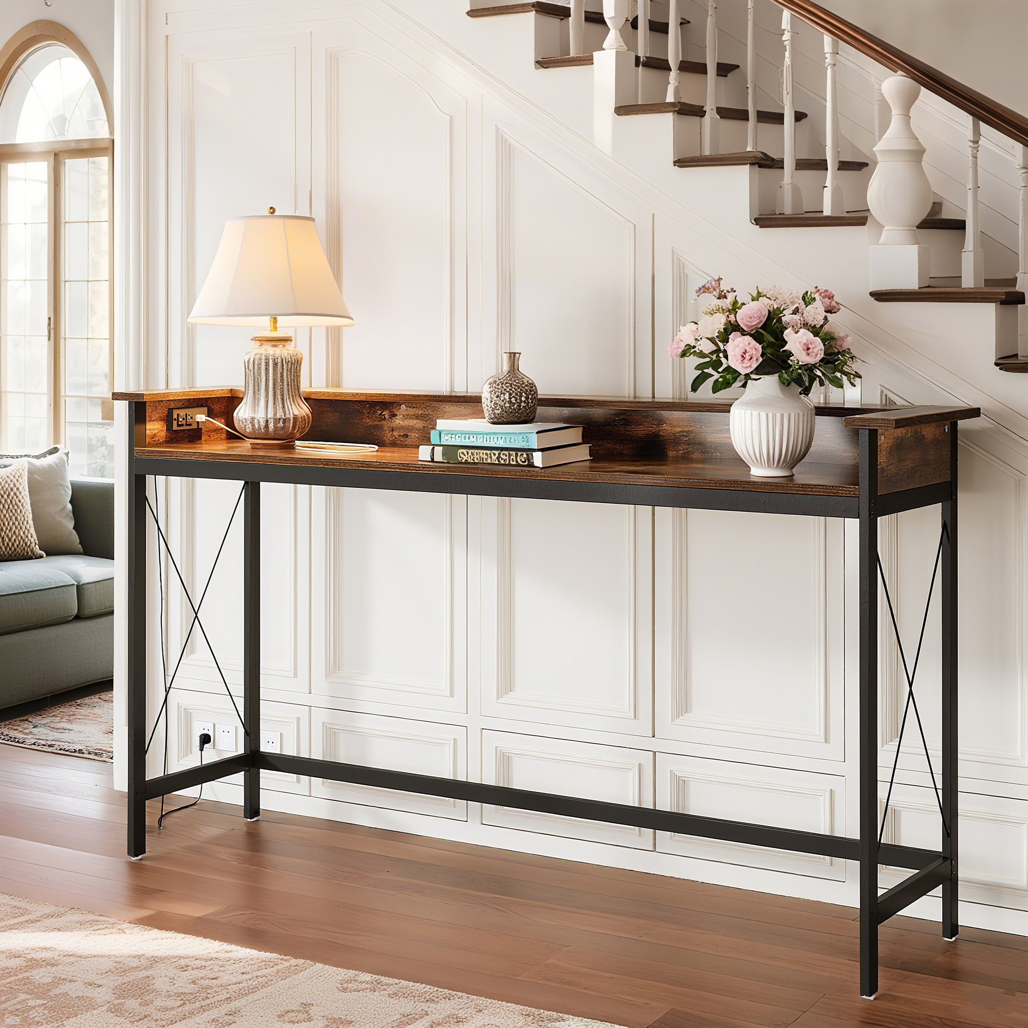 Mercer41 70.9" Console Table with Outlets and USB Ports - Wayfair Canada
