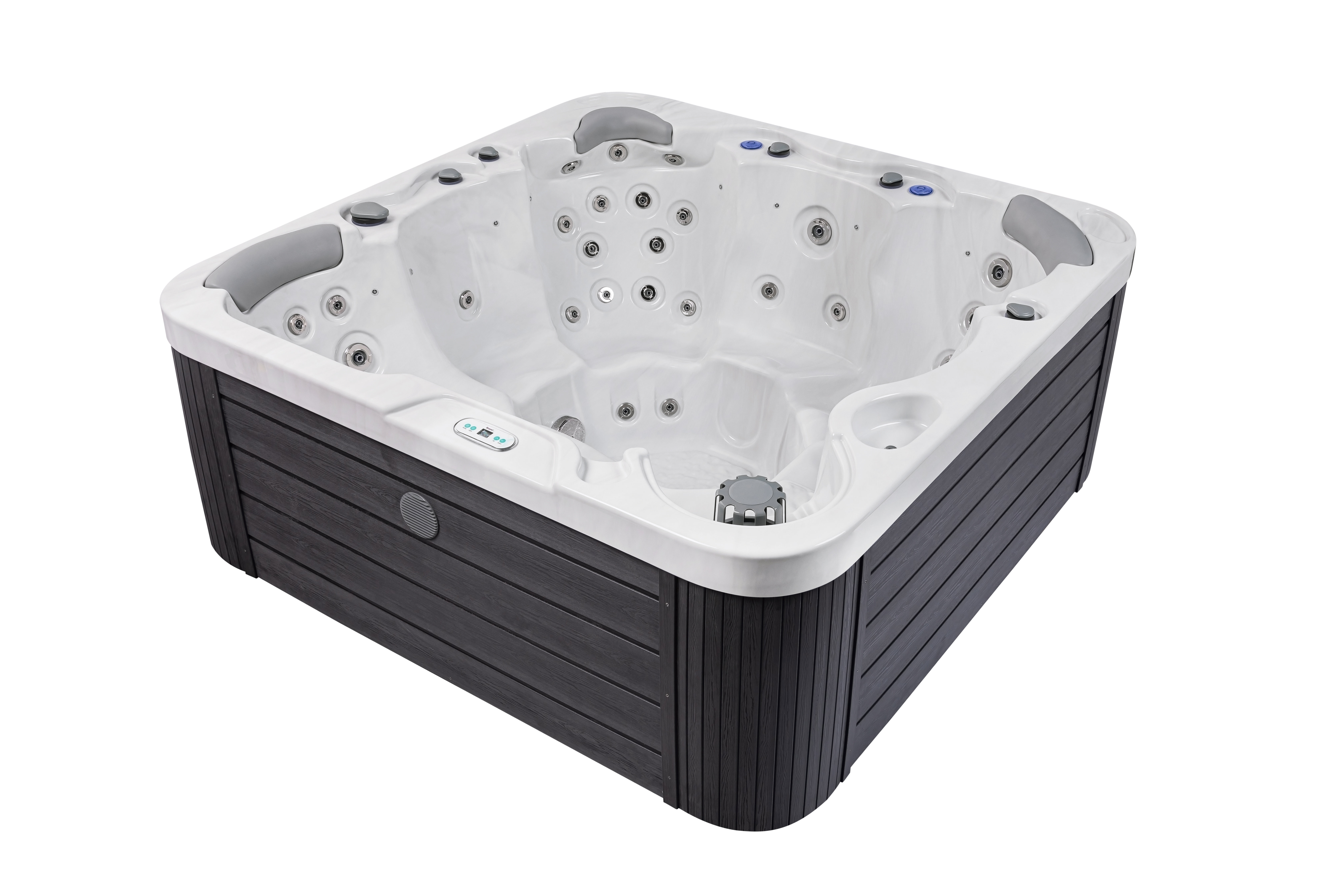 Bueno Spa 6 - Person 46 - Jet Acrylic Square Standard Hot Tub with ...
