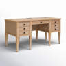 Birch Lane™ Gayle Solid Wood Executive Desk & Reviews | Wayfair