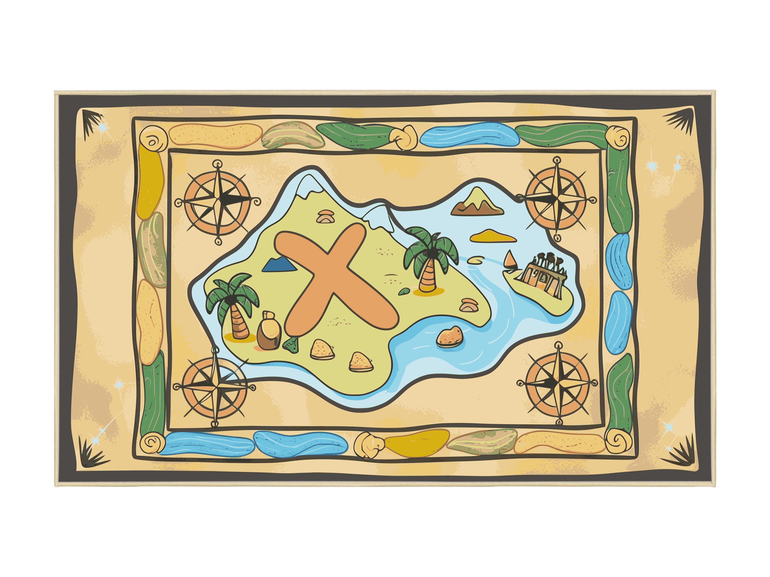 Sunside Sails Pirates Ocean Kids Rug | Wayfair