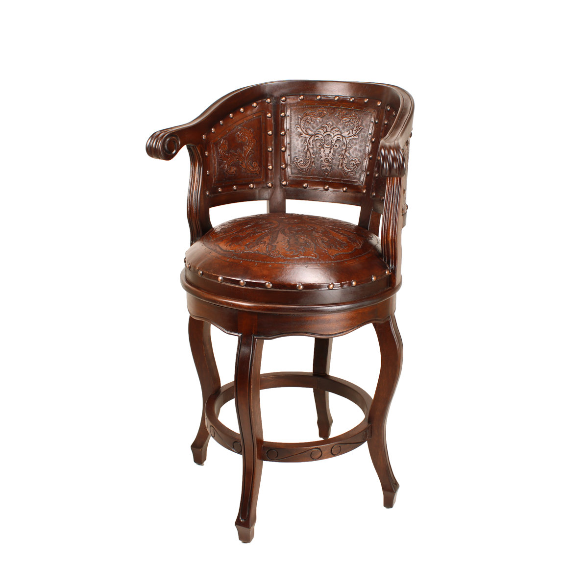 New World Trading Colonial 30" Swivel Bar Stool | Perigold