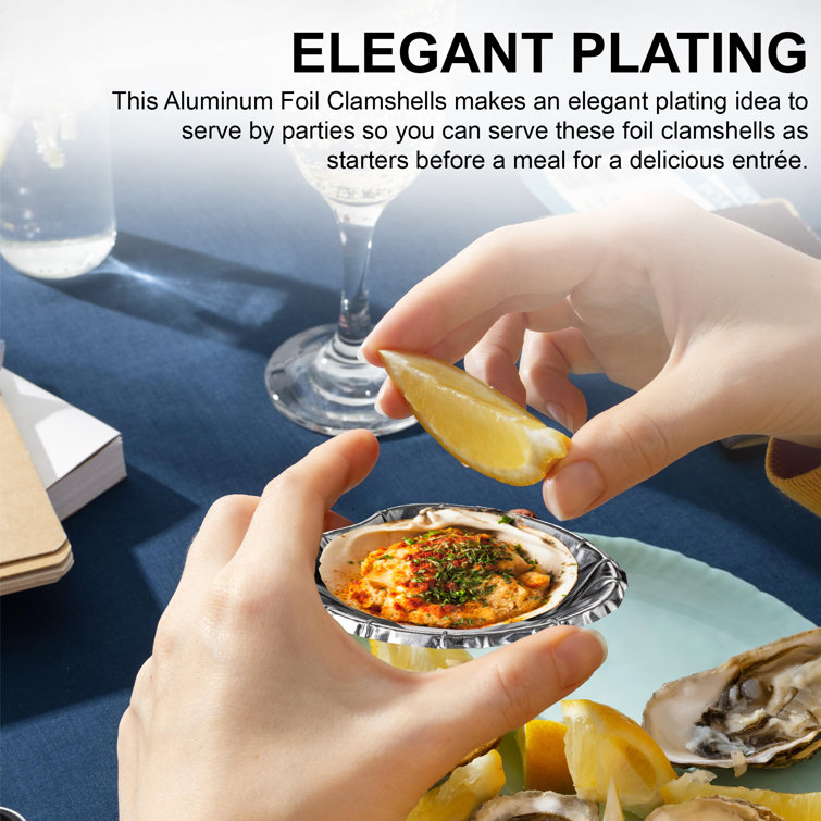 Prep & Savour Daydra Mini Pie Pans or Clamshell Aluminum Foil Pans ...