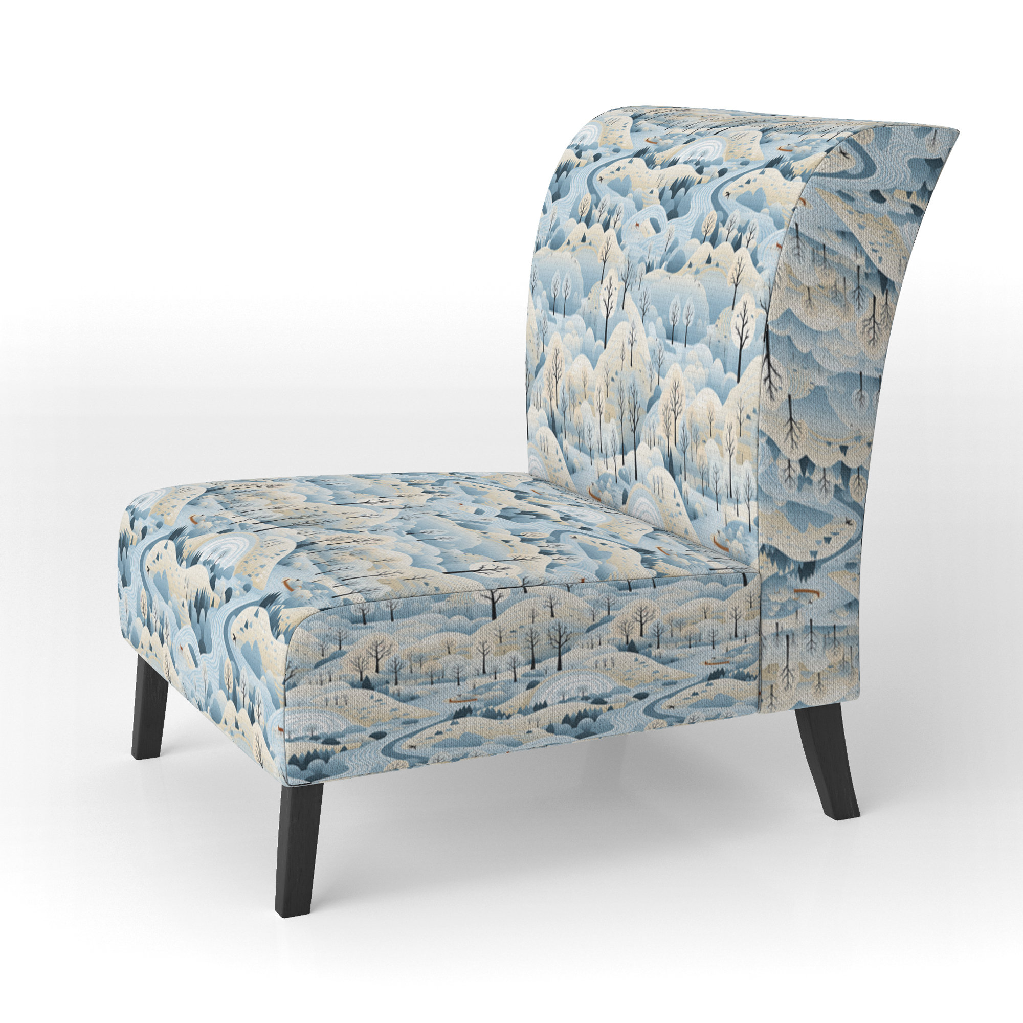 Bungalow Rose Scandinavian Winter Landscape - Upholstered Cottage ...
