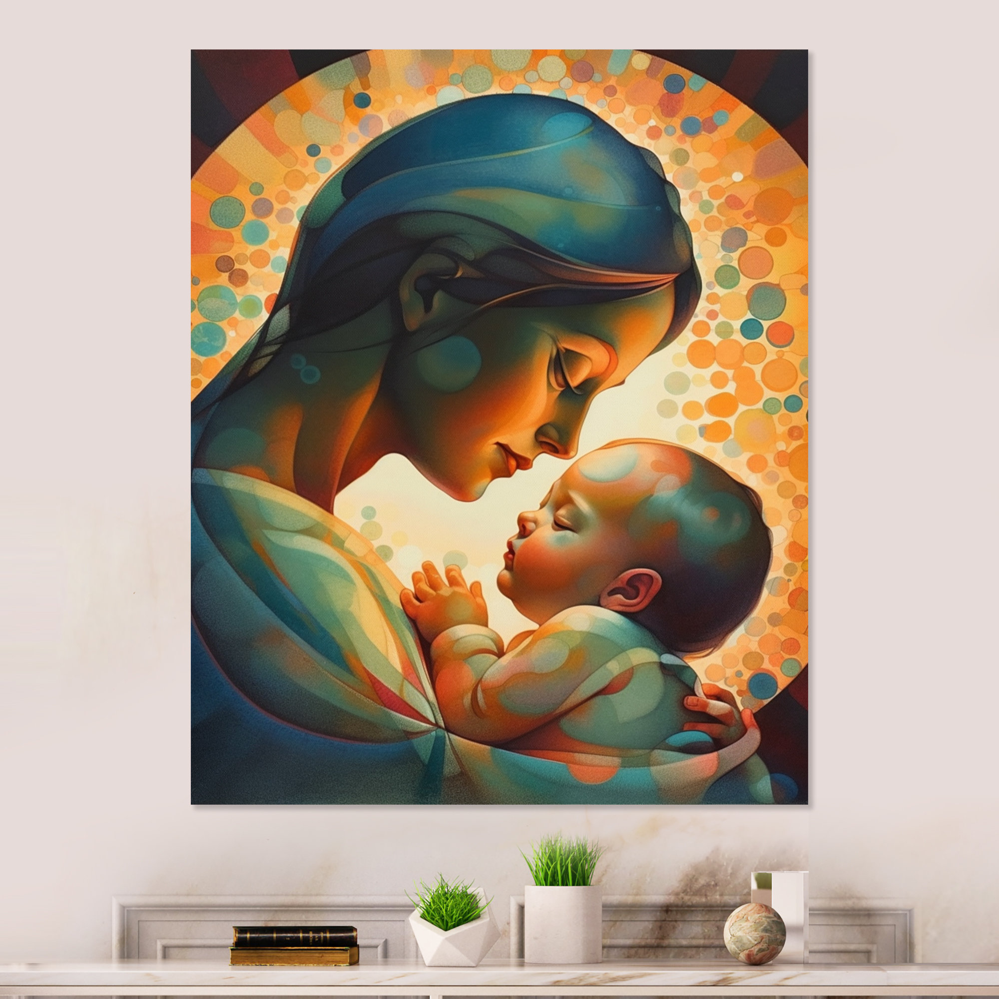 Red Barrel Studio® Guardian Angel Embracing The Baby II - Religious ...