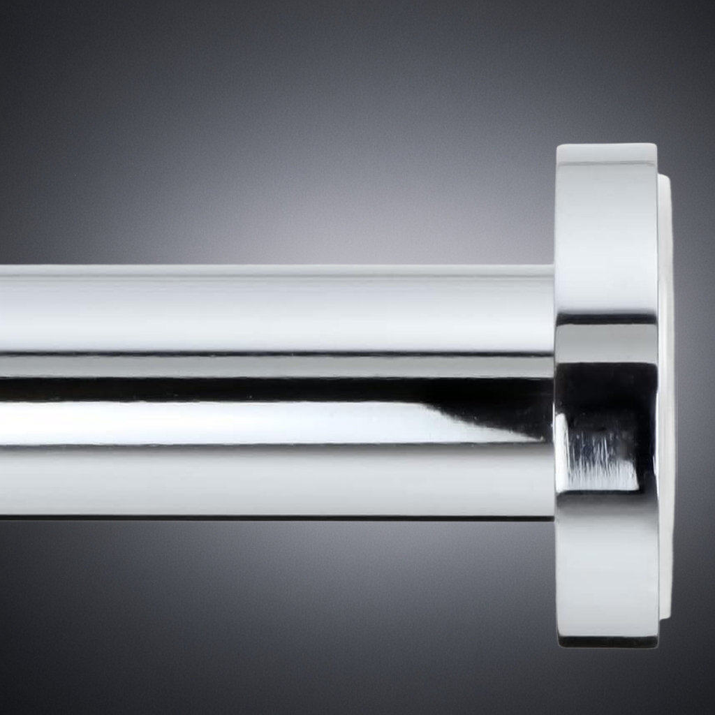 JJbaok Heavy-Duty Shower Tension Curtain Rod - Adjustable Spring Loaded ...