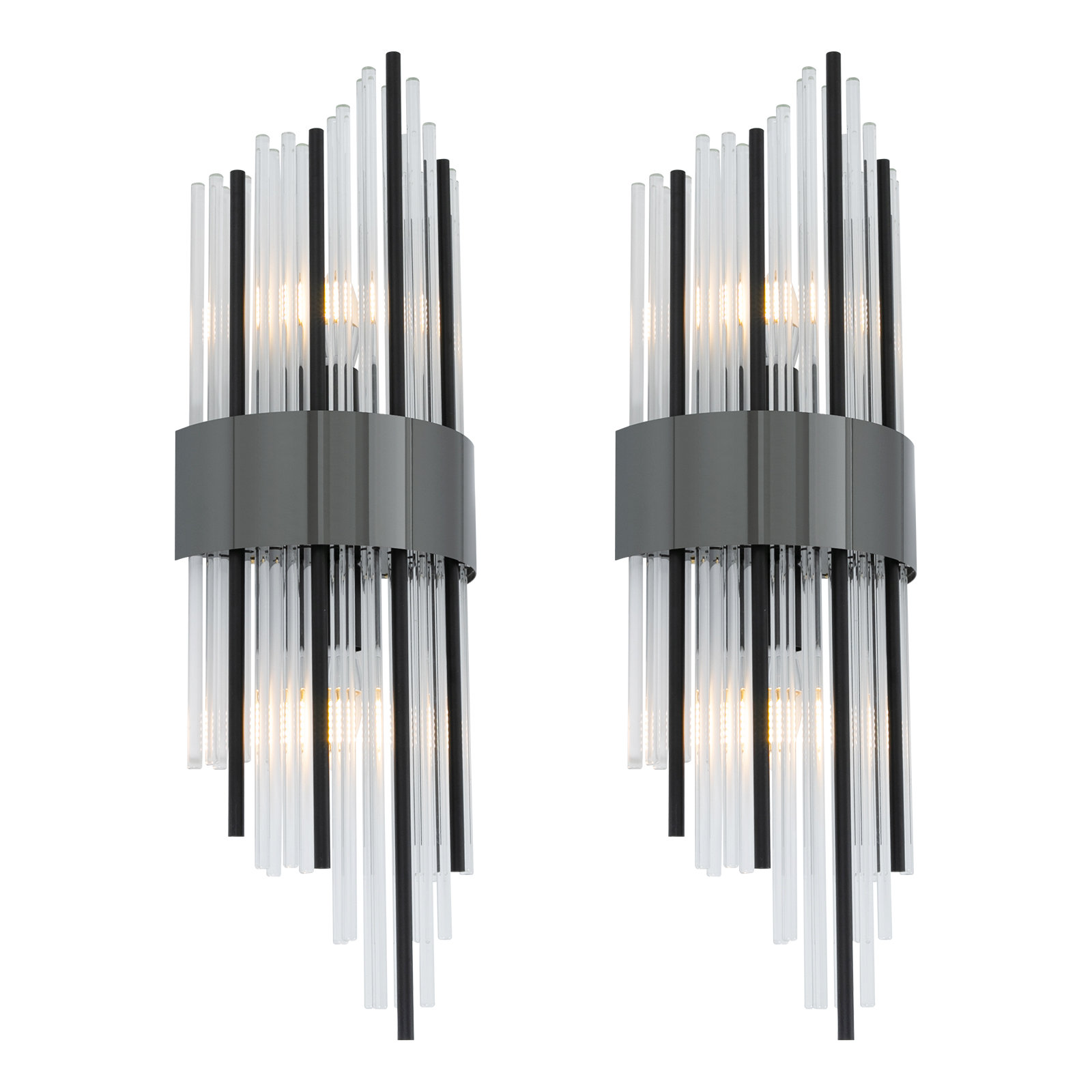 Wrought Studio™ Modern Black Wall Light(Set Of 2) | Wayfair