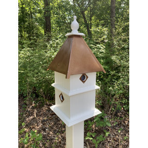 Post Mounted Bird Houses You'll Love | Wayfair