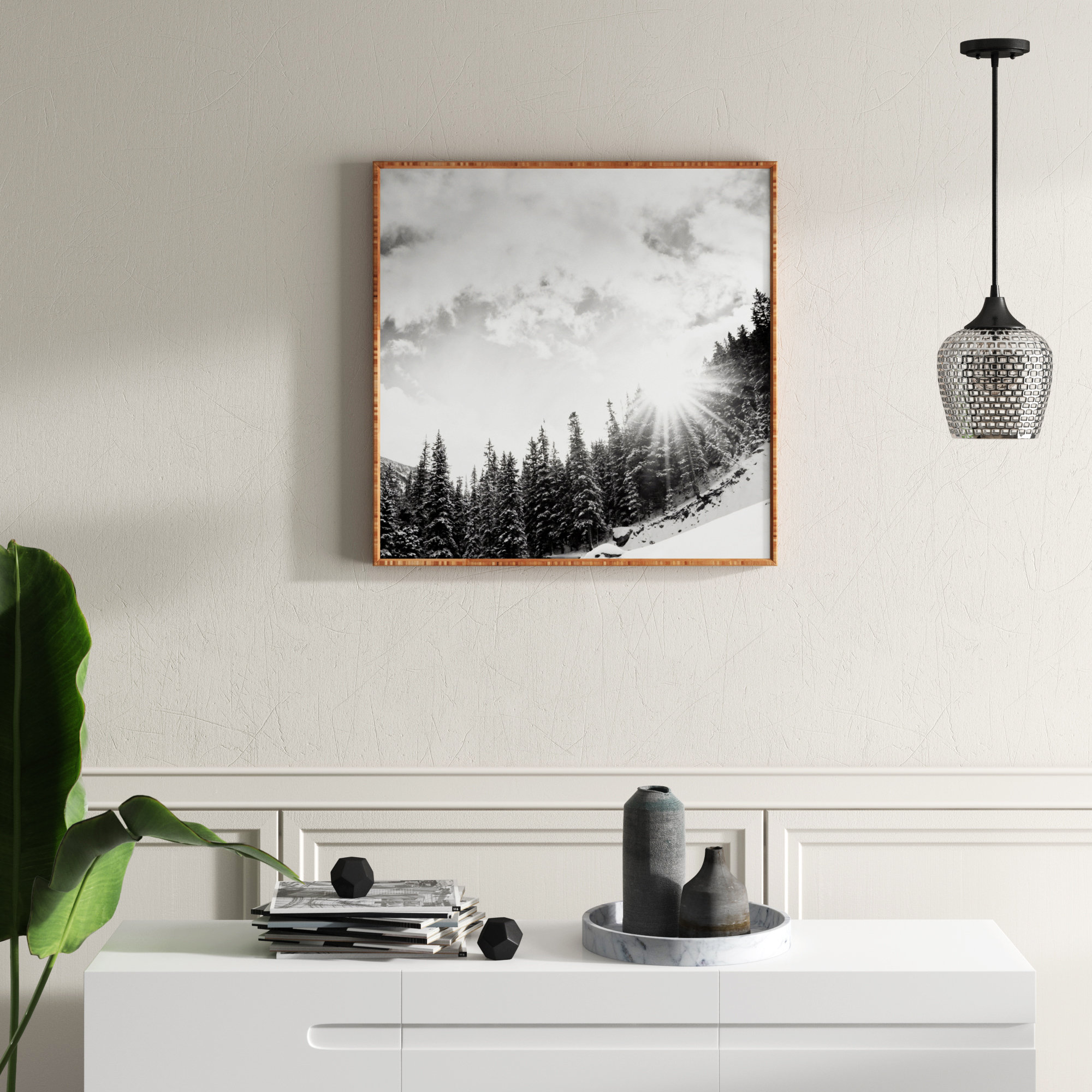 Mercury Row® Mountain - Picture Frame Photograph Print on Wood ...
