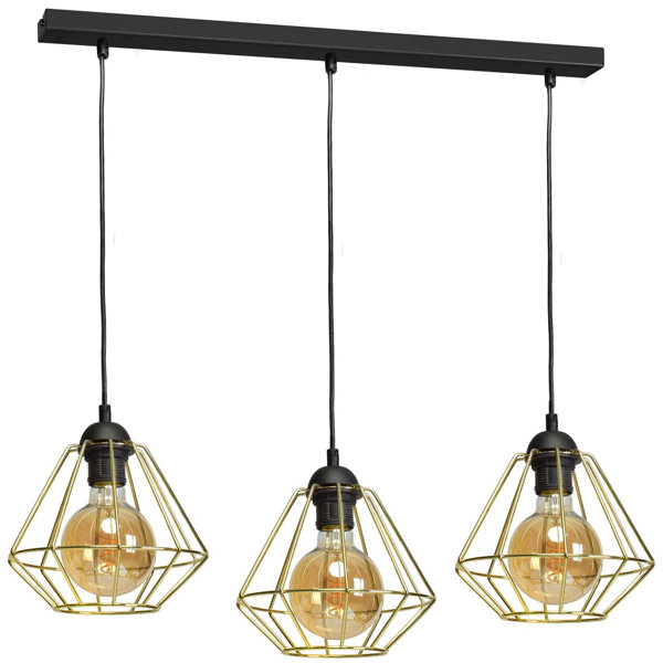 Fairmont Park 3-Light Kitchen Island Geometric Pendant | Wayfair.co.uk