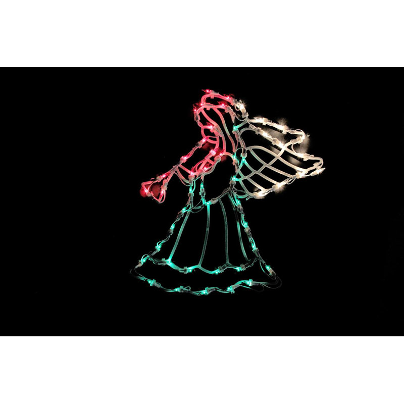 Northlight Seasonal 18" Lighted Trumpeting Angel Christmas Window ...