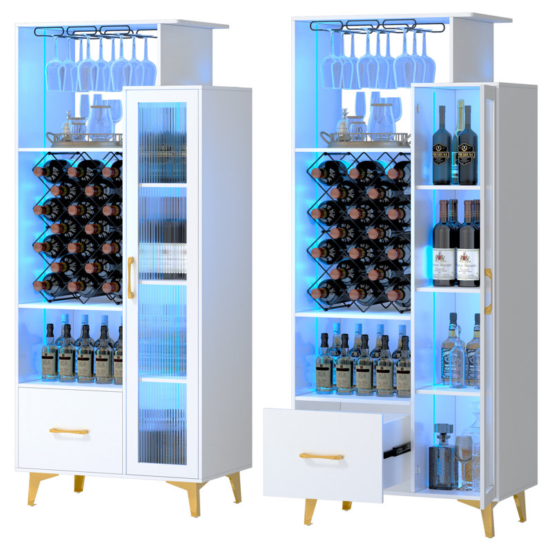 Willa Arlo™ Interiors Marisela 64'' Bar Cabinet & Reviews | Wayfair