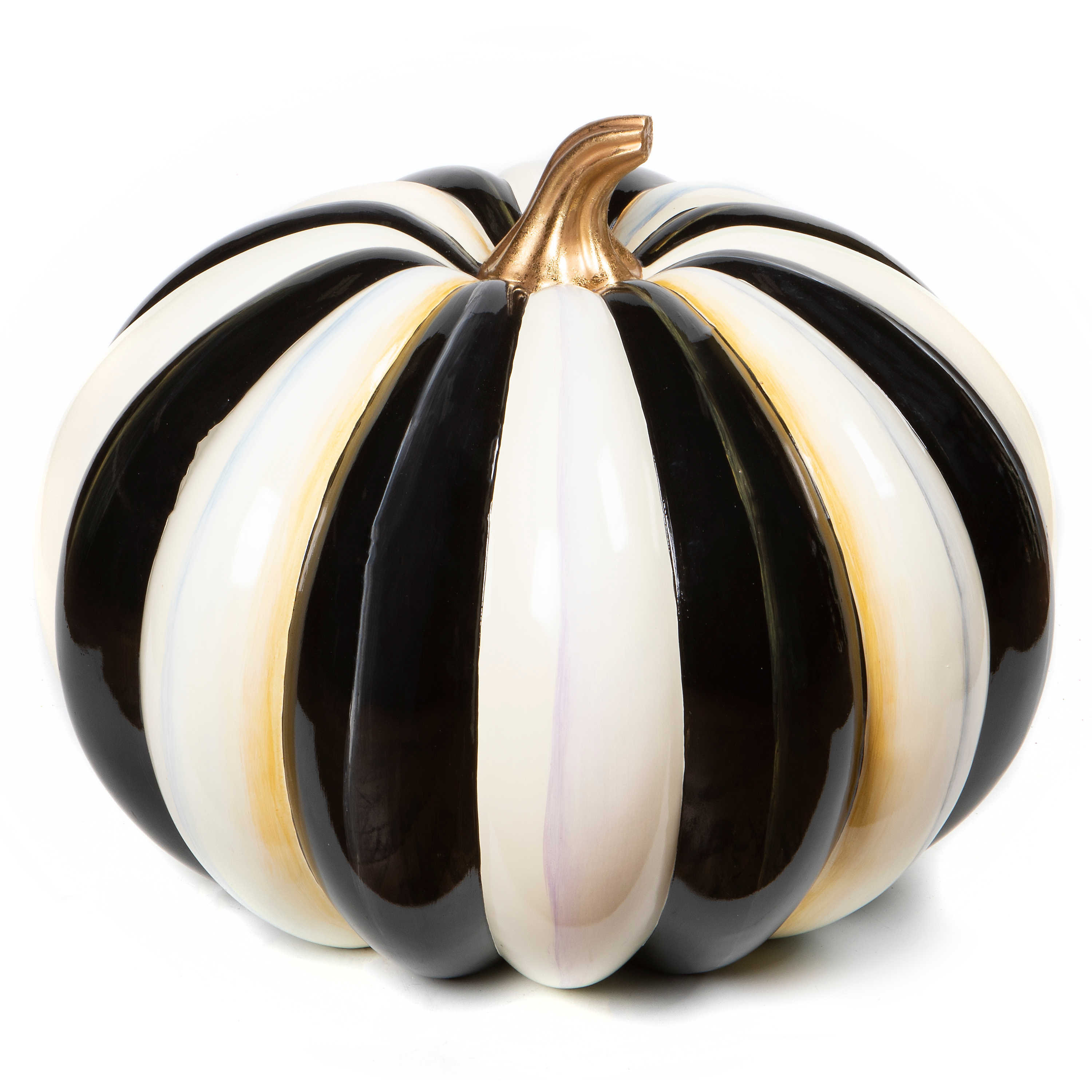 MacKenzie-Childs Courtly Stripe Outdoor Trophy Pumpkin | Perigold