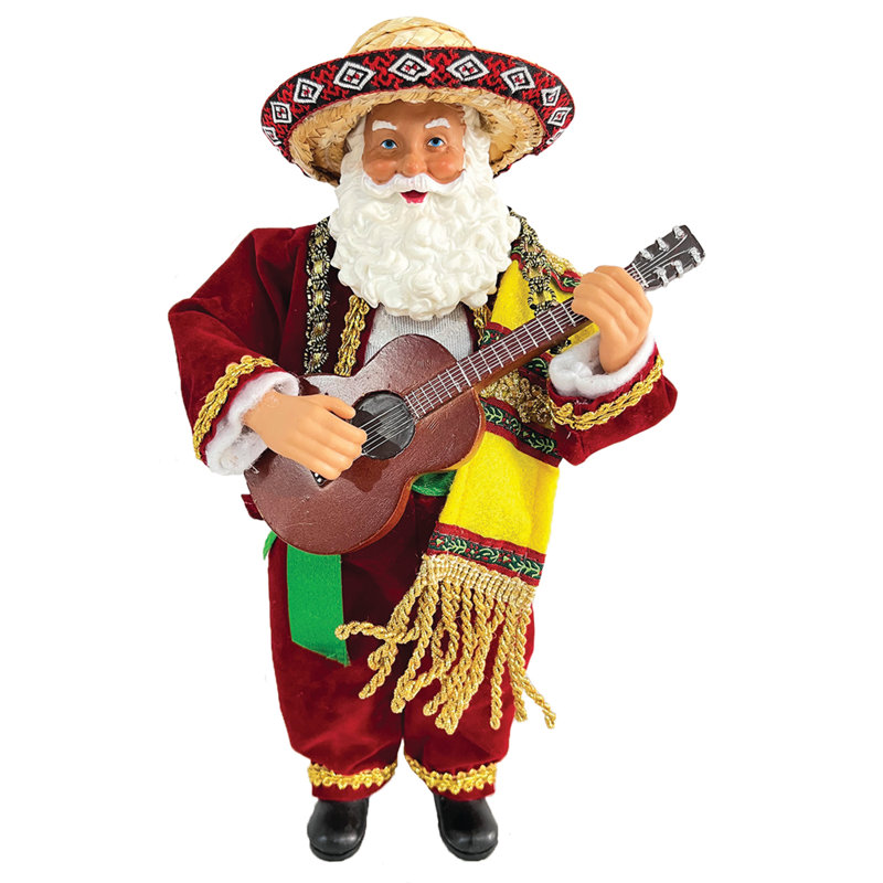 Bungalow Rose 10" Mexican Santa | Wayfair
