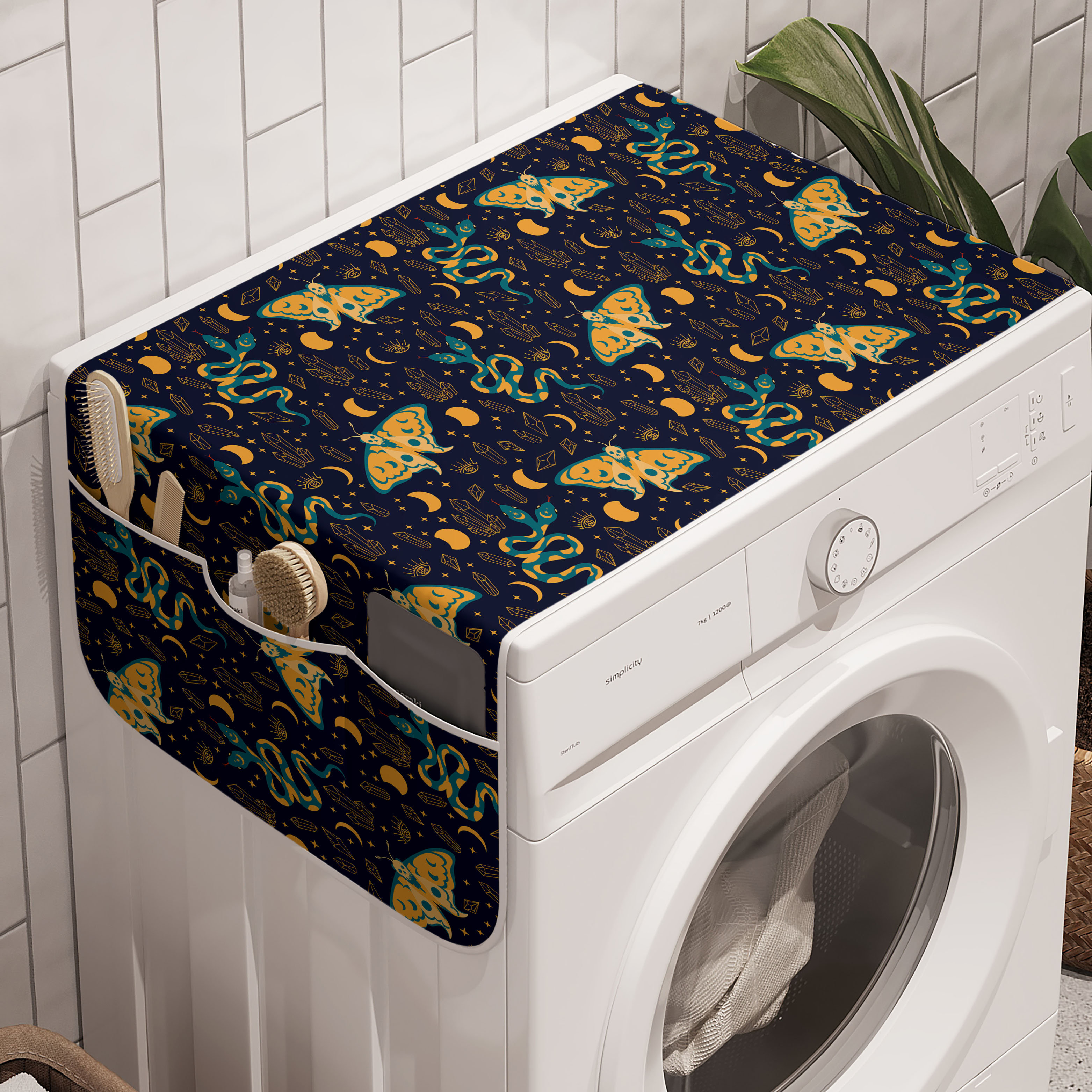 East Urban Home Witchcore Washing Machine Organizer Pack of 2 47" x 18. ...