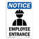 SignMission OSHA Notice - Employee Entrance Sign With Symbol | Heavy ...