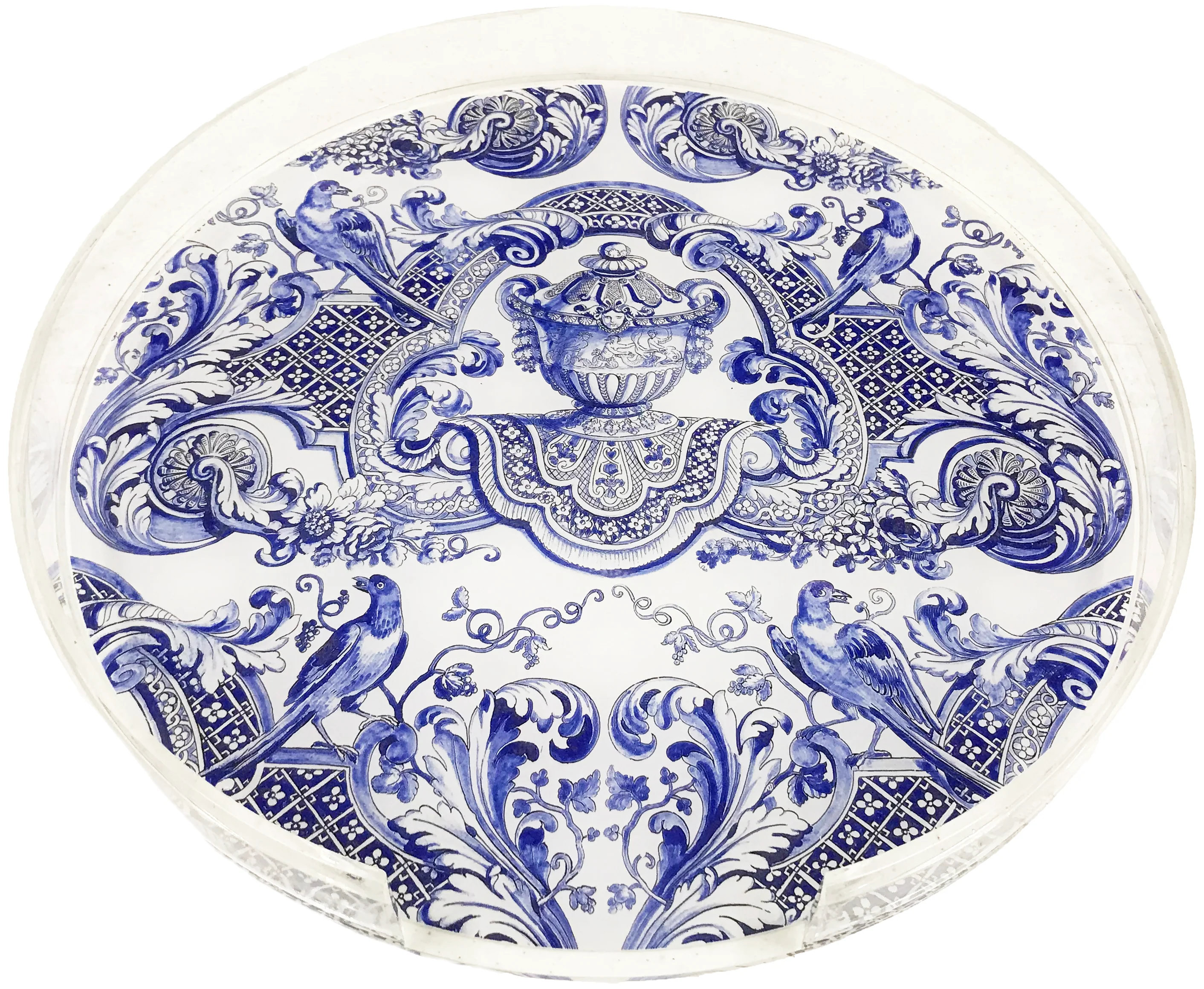 Nicolette Mayer Royal Delft William And Mary Acrylic Round Placemat ...