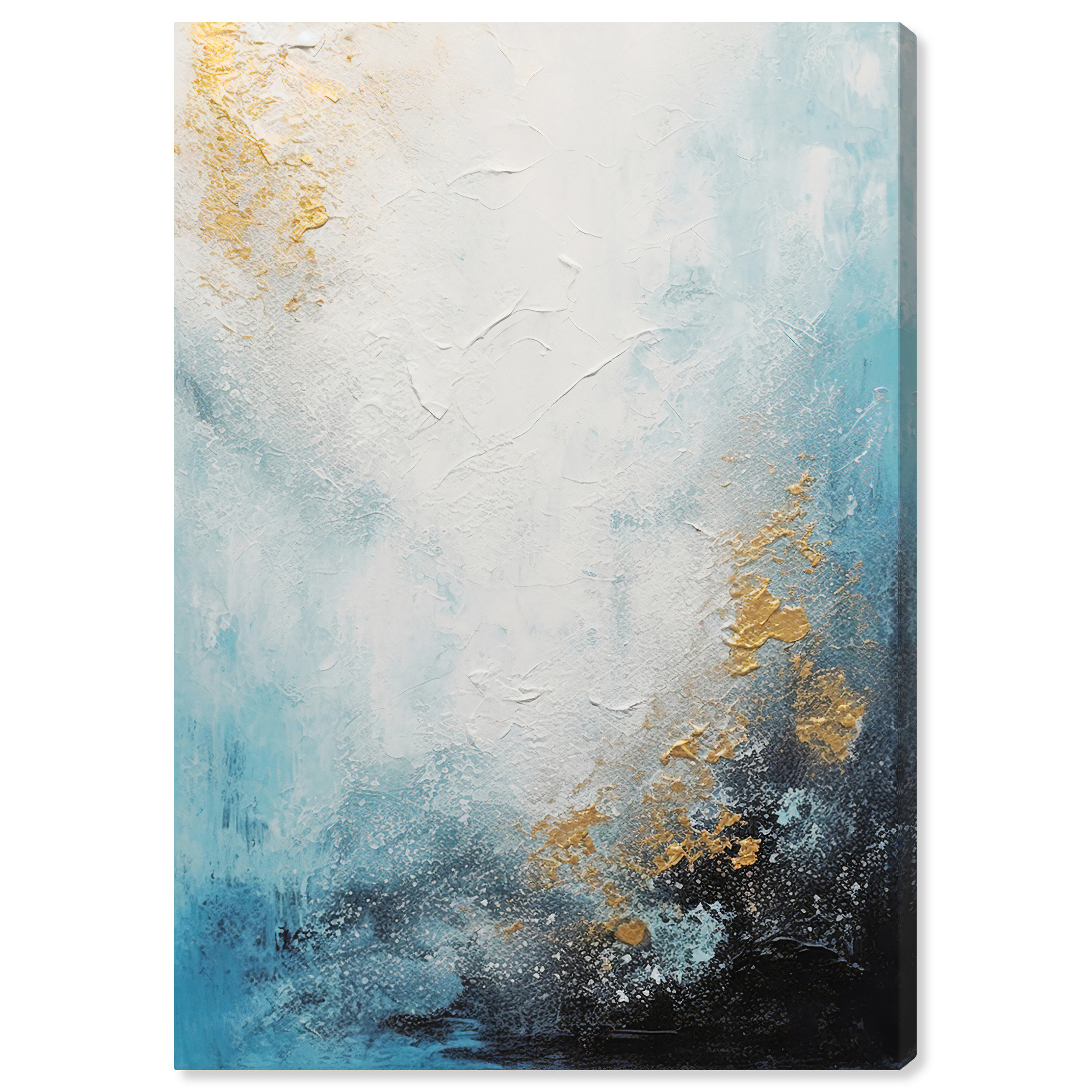 Art Remedy Blue Sea Of Punta Cana Blue Abstract Wall Art by Art Remedy ...