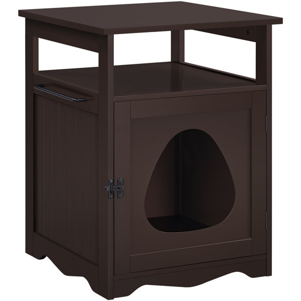 Archie & Oscar™ Hartlyn Cat Litter Box Enclosure Lockable Wooden Pet ...