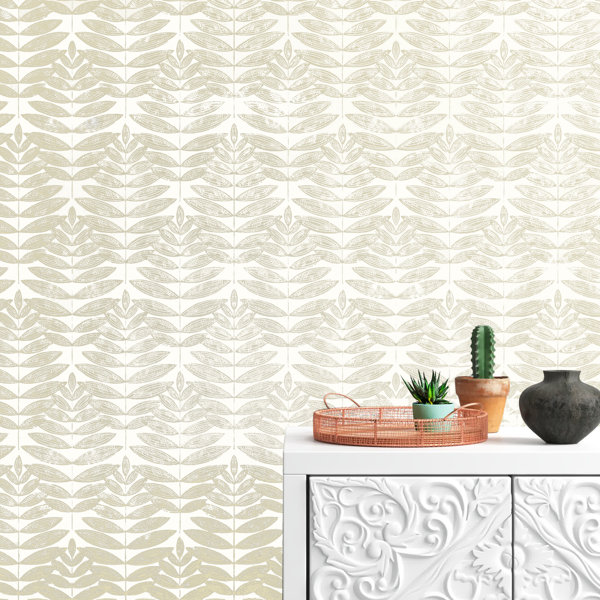 Mistana™ Aldusa Leaf 33' L x 20.5" W Smooth Wallpaper Roll & Reviews ...