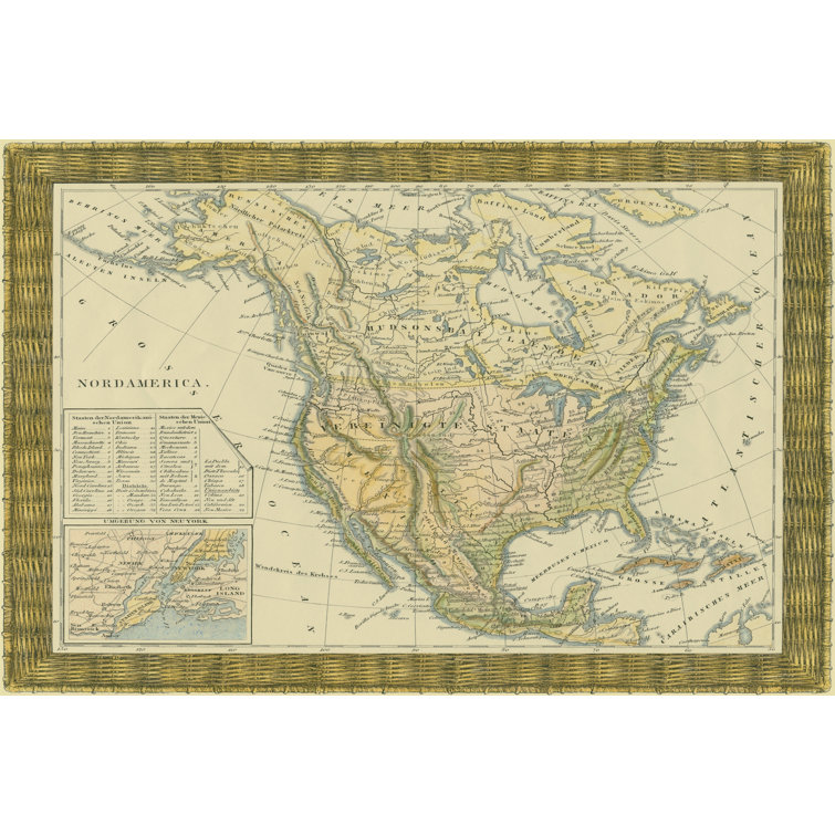 Breakwater Bay Miniature Maps - Wrapped Canvas Art Prints | Wayfair.co.uk