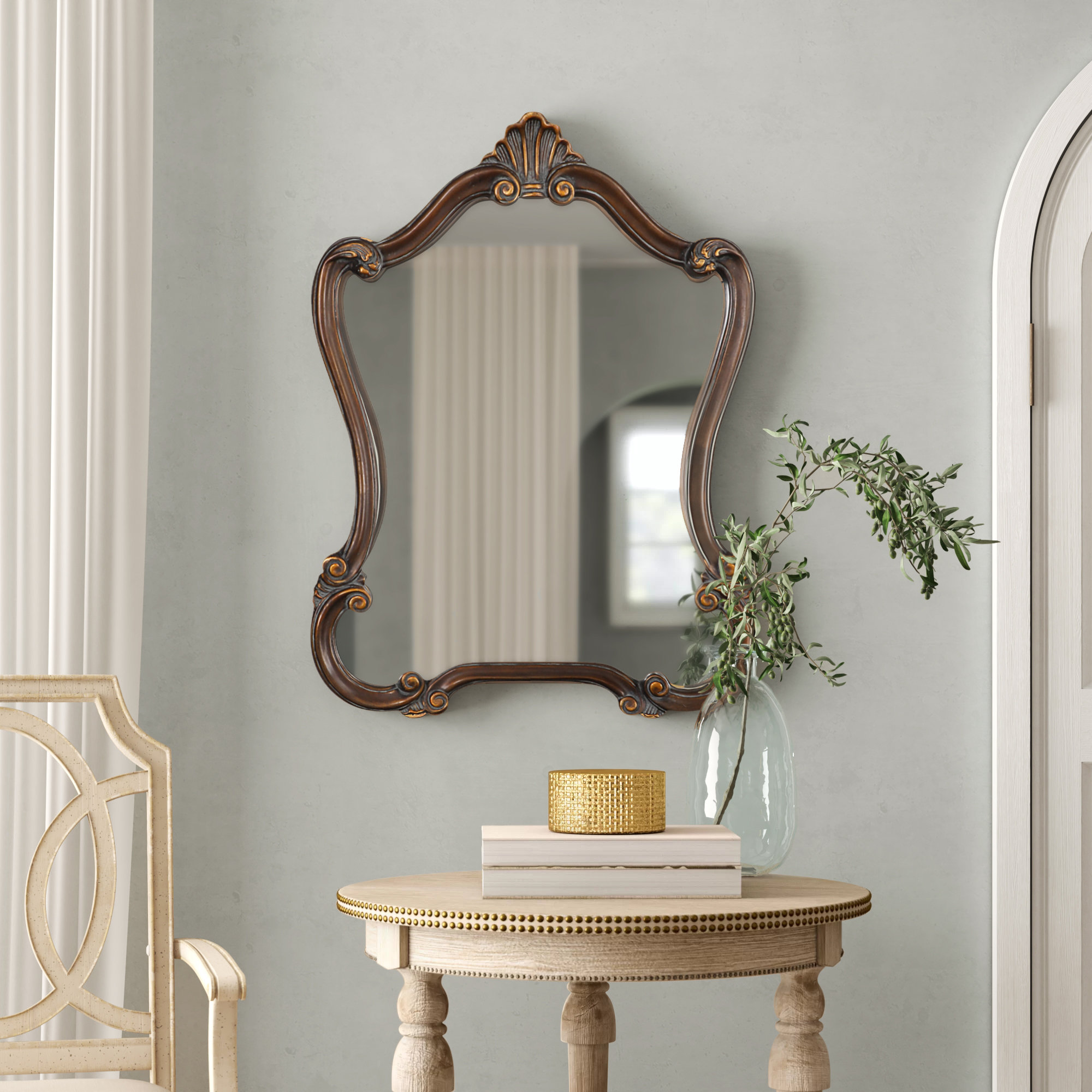 Lark Manor Cuyama Flat Wall Mirror & Reviews | Wayfair