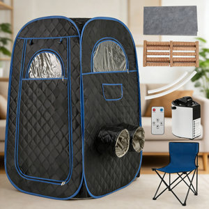 Luch Portable Steam Sauna Tent with Steam Generator and Chair | Wayfair ...