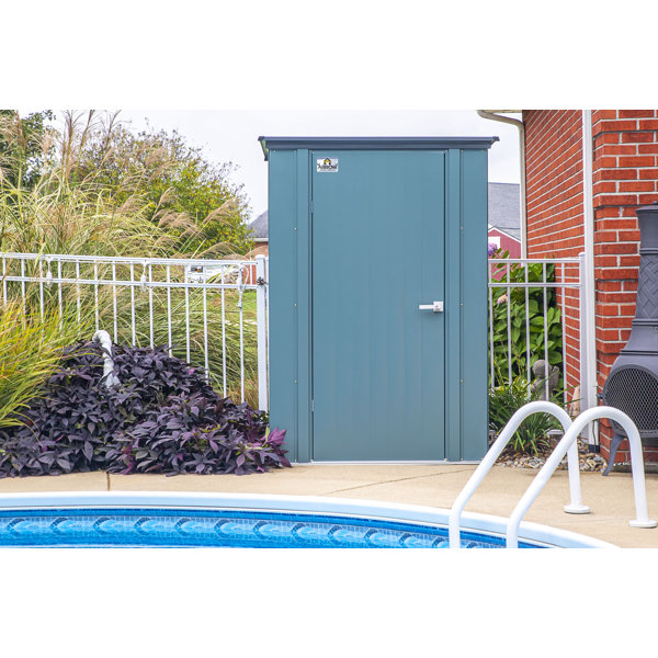 Arrow Spacemaker 4 ft. W x 3 ft. D Metal Vertical Storage Shed ...