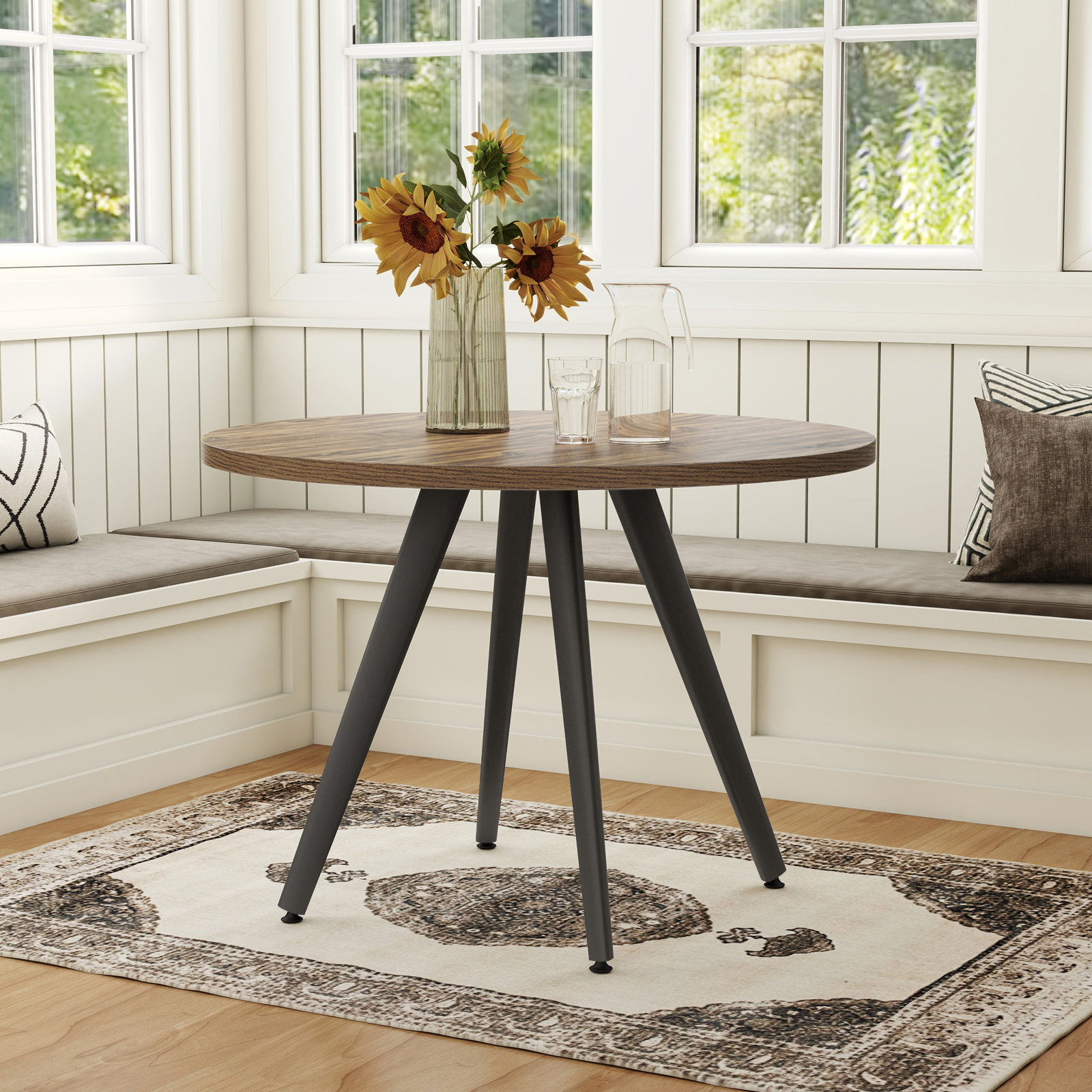 17 Stories Jakyren 31.5'' Wood Round Dining Table & Reviews | Wayfair