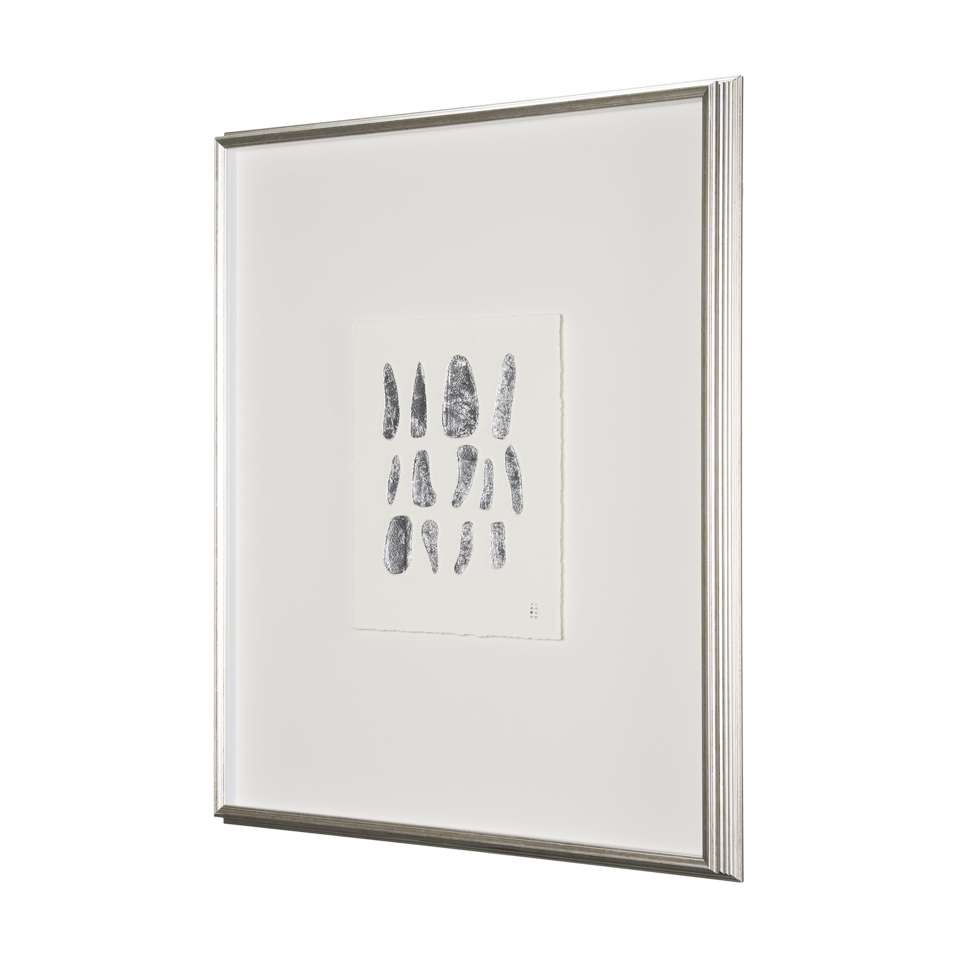 Hokku Designs Silver Pebbles By Hardip Kaur A Framed Art Print Matted ...