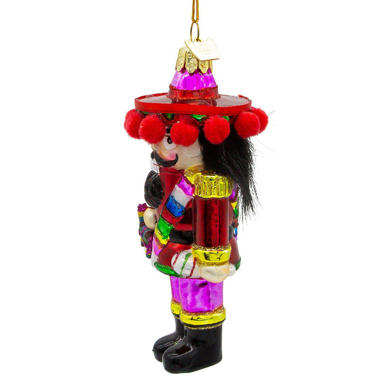 Kurt Adler Noble Gems Glass Ornament for Christmas Tree, Mexican ...