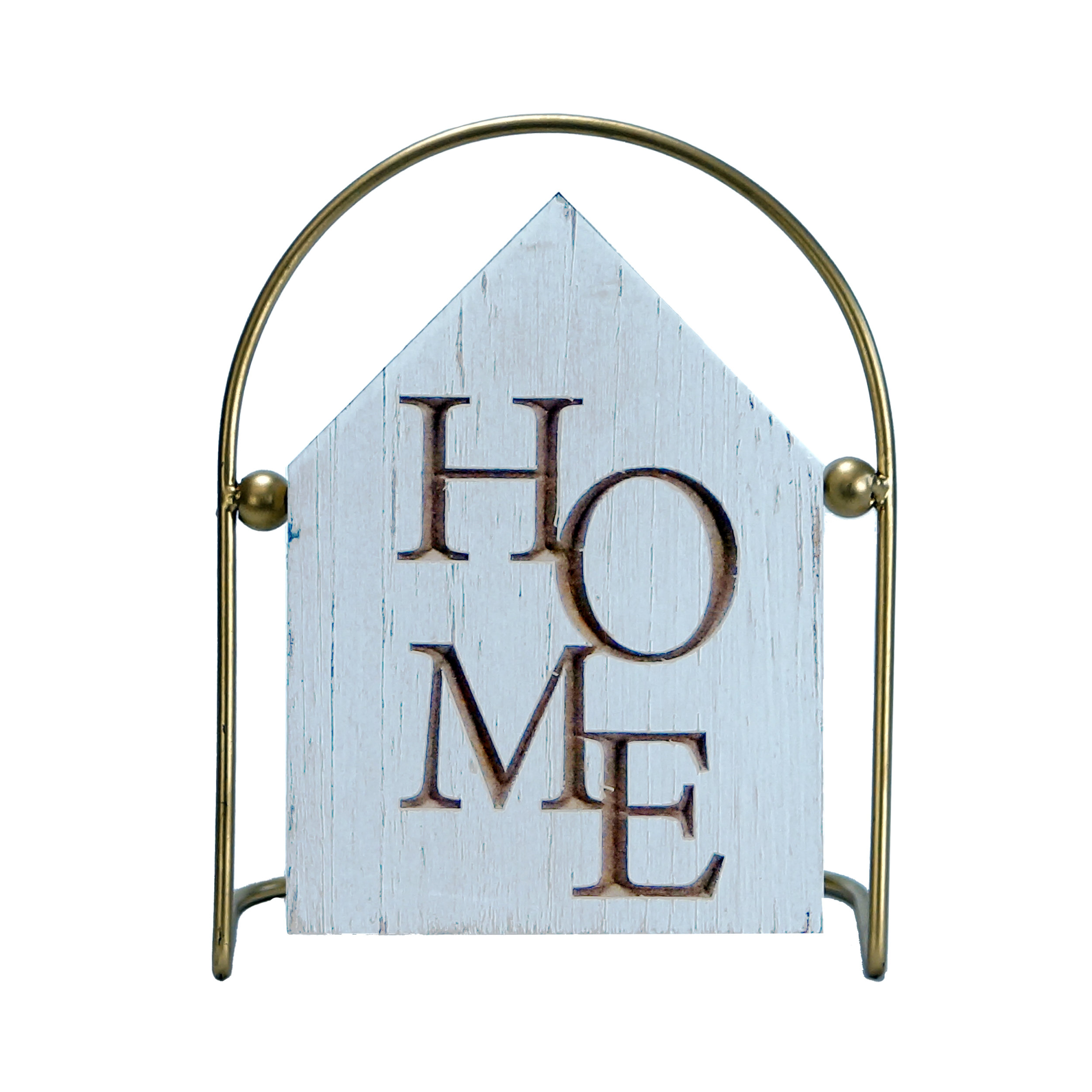 Gracie Oaks VIP Wood 8.27 in. White Home Table Top Sign | Wayfair