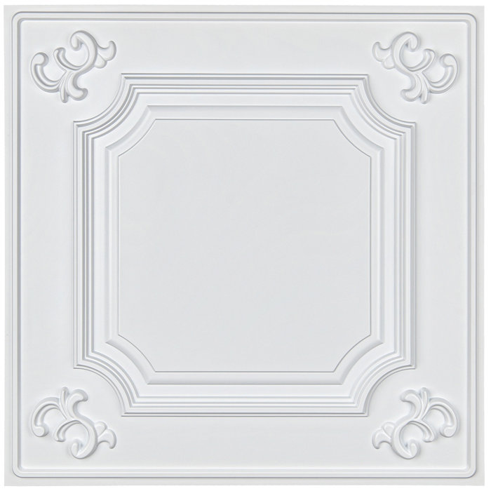 Art3d 24'' L x 24'' W Smooth PVC Drop-In Ceiling Tile & Reviews | Wayfair