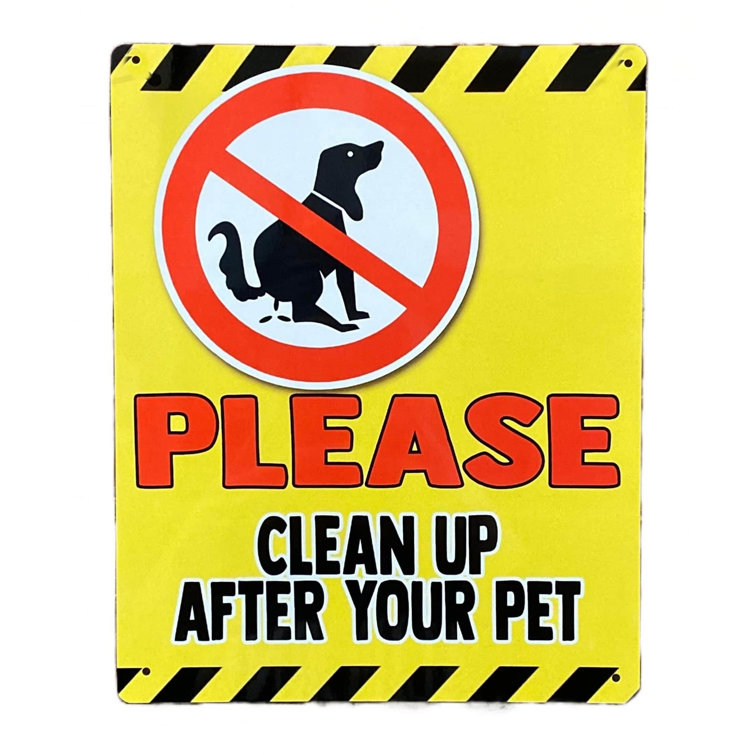Happy Larry Womble Dog Poo Signs and Plaques | Wayfair.co.uk