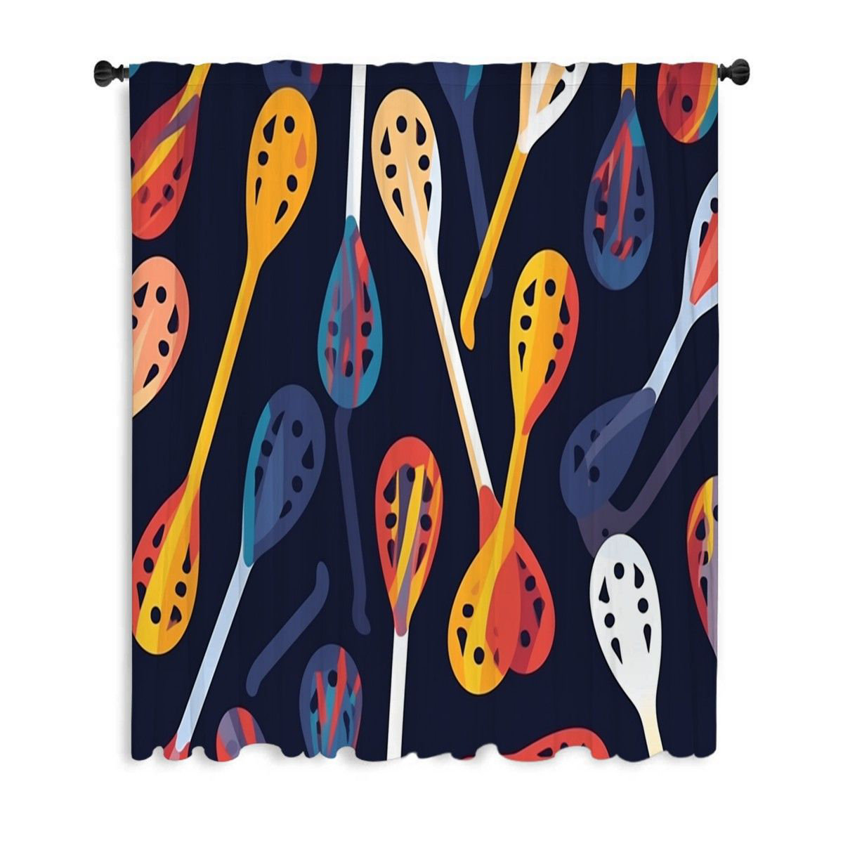 VisionDecor Lacrosse Window Curtains, Sport Blockout & Sheer Curtains ...