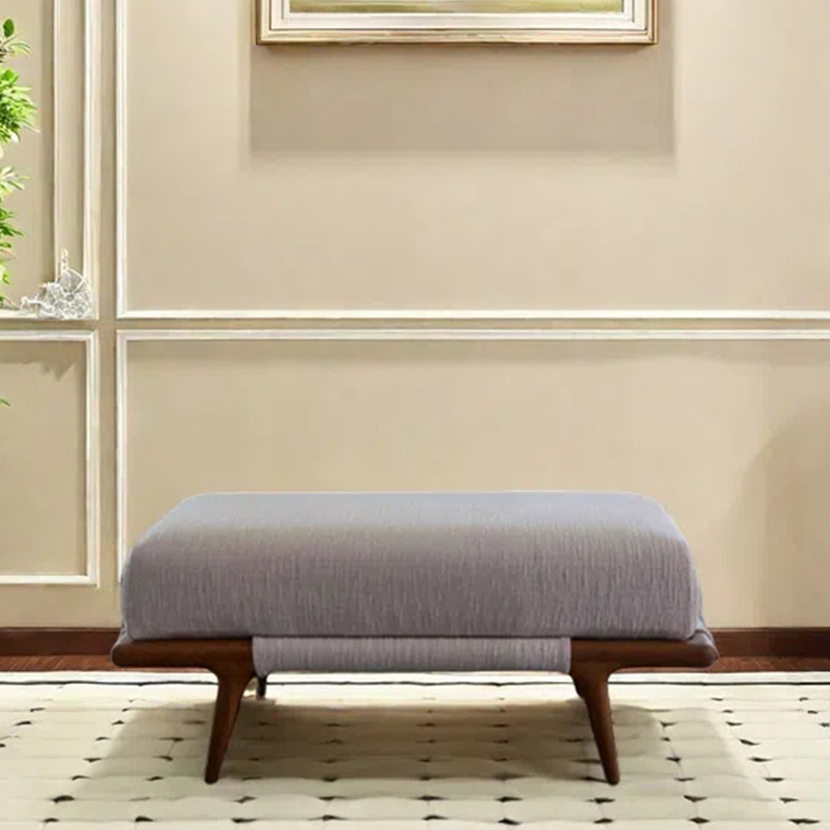 Corrigan Studio® Simple solid wood cloth bench cloakroom rest bench ...