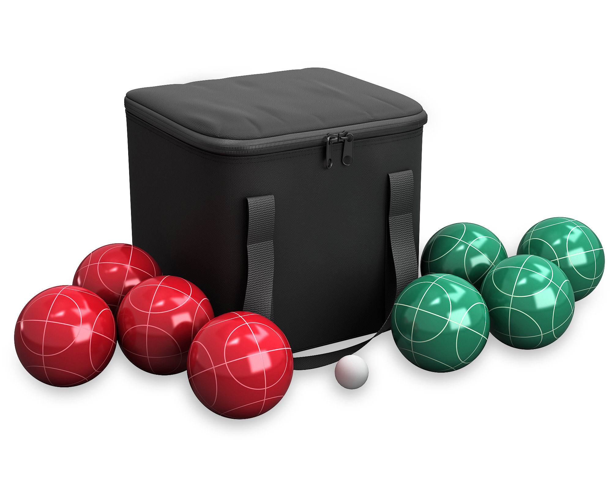 Hey! Play! Bocce Ball Set - Lawn Game for Backyard, Beach, or Wedding ...