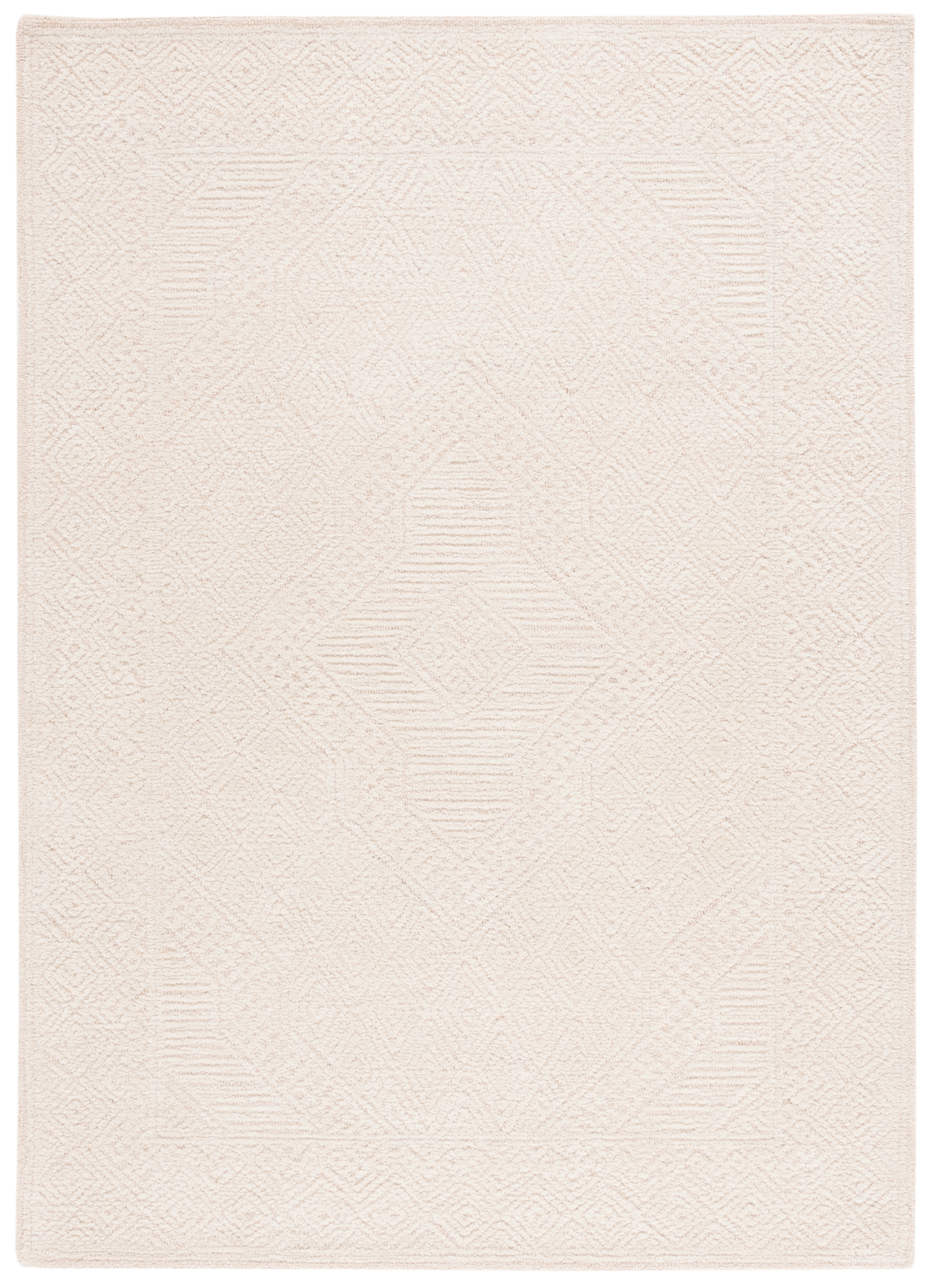 Latitude Run® Textural Hand Tufted Wool Cotton Oriental Rug in Beige ...