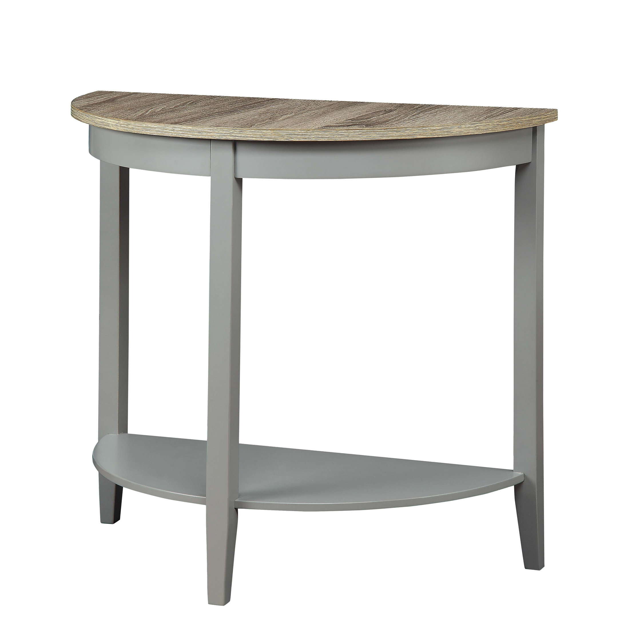 Winston Porter Console Table in Gray Oak & Gray | Wayfair