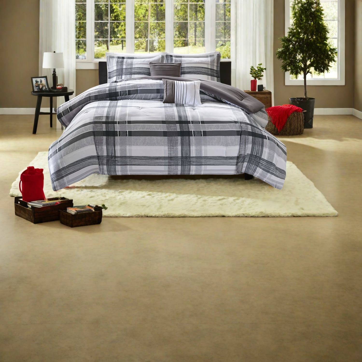 Xylbina Soft Microfiber Bedding Sets, Hypoallergenic Polyester, Modern ...