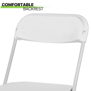 Inbox Zero Laione Plastic Stackable Folding Chairs, Patio Garden ...