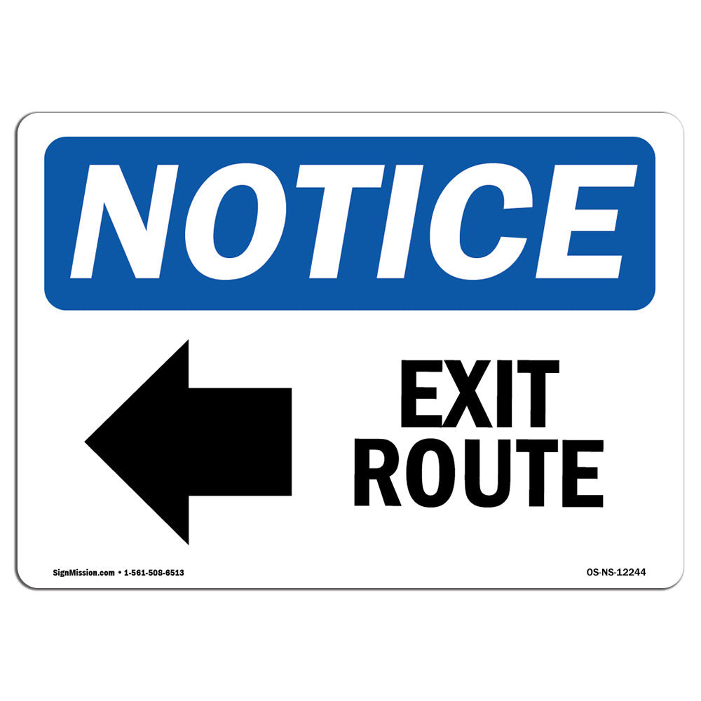 SignMission Exit Route Sign with Symbol | Wayfair