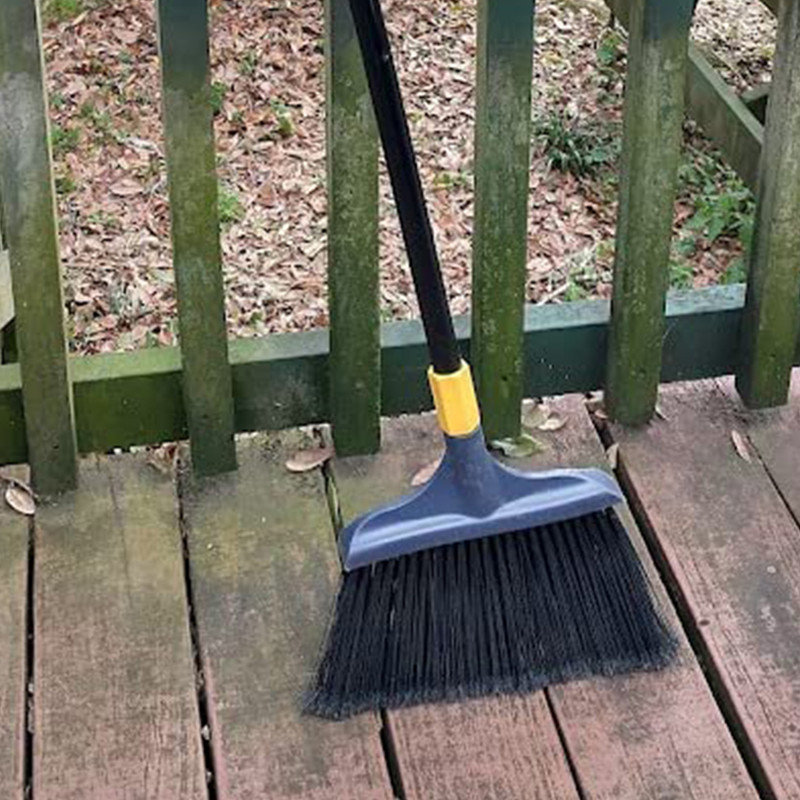 LIKOBI Heavy-Duty Broom Outdoor for Courtyard Garage Lobby Mall Market ...