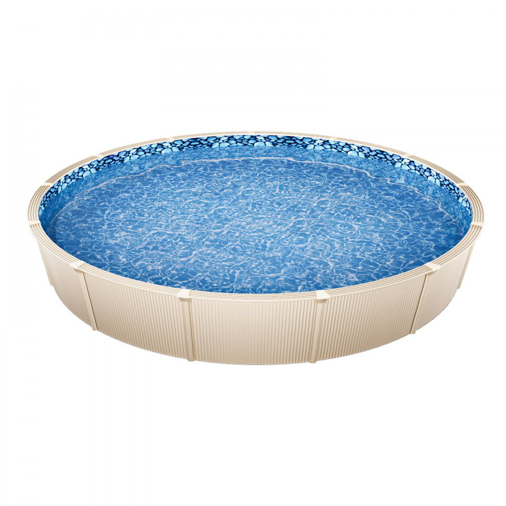 VEVOR Toile ronde de style l 18 pi avec doublure de piscine à ...