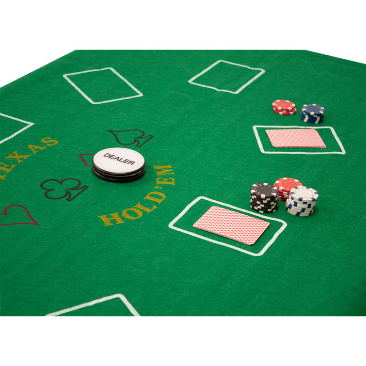 GSE Games & Sports Expert 36-Inch x 72-Inch Texas Hold'em Poker Table ...