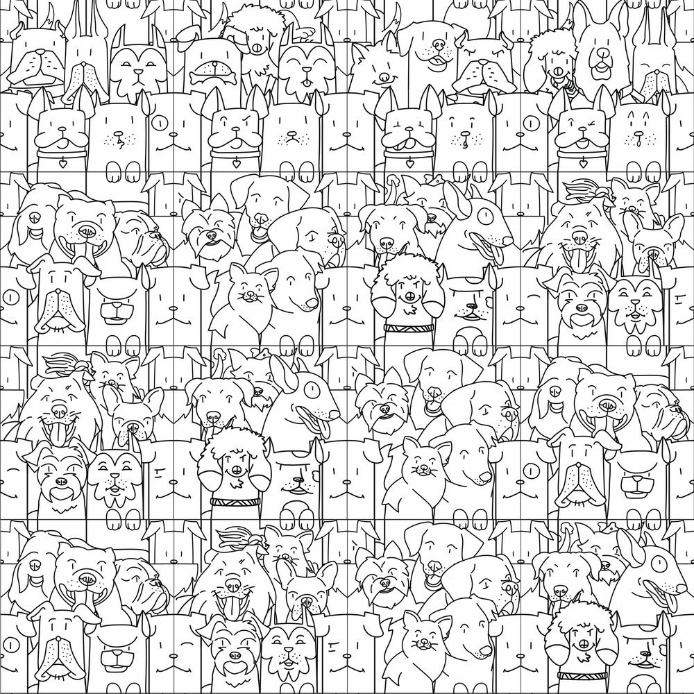 Audrey Lane Pawsh Pups 10X10 | Perigold