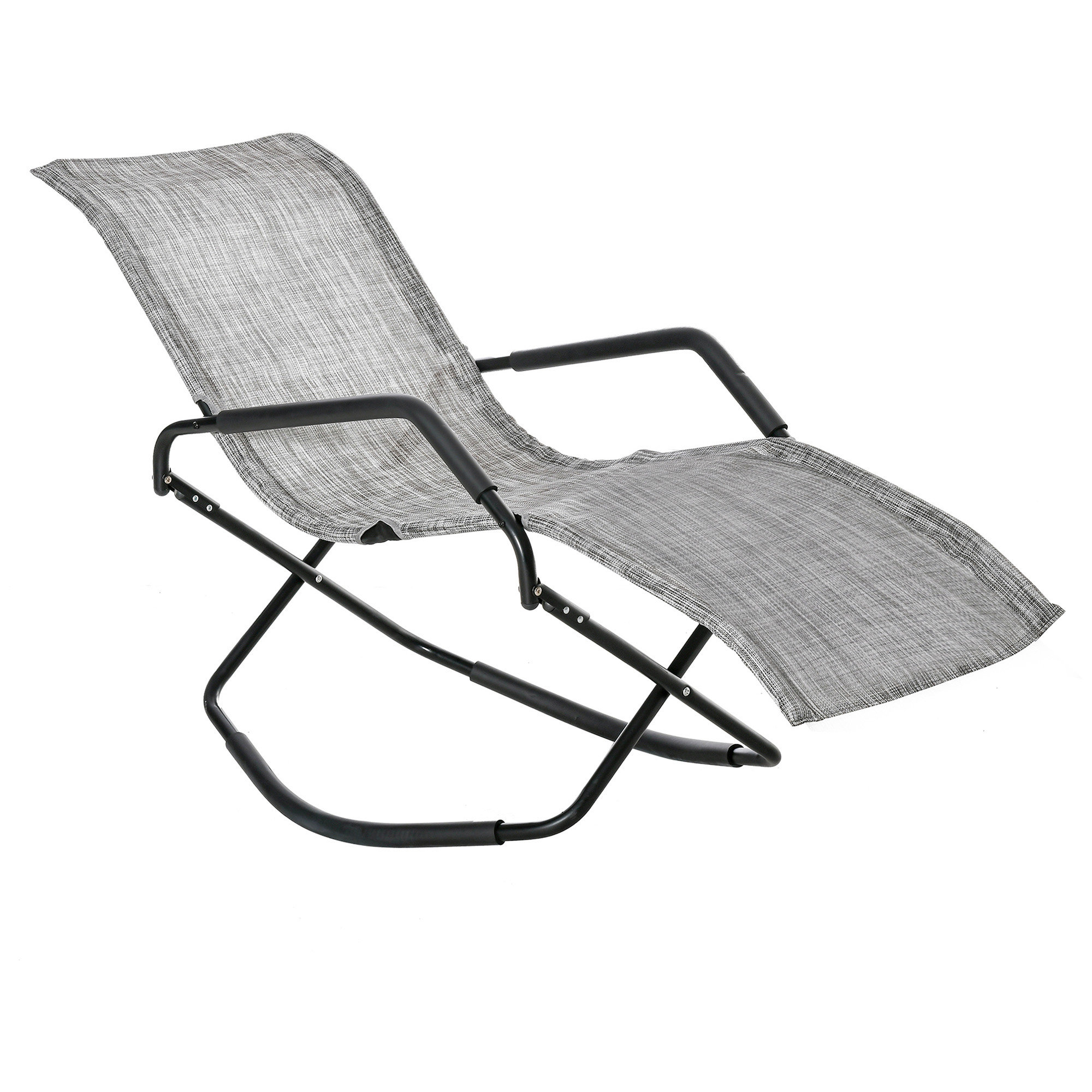 Ebern Designs Rocking Sun Lounger, Chaise Lounge Rocker For Sunbathing ...